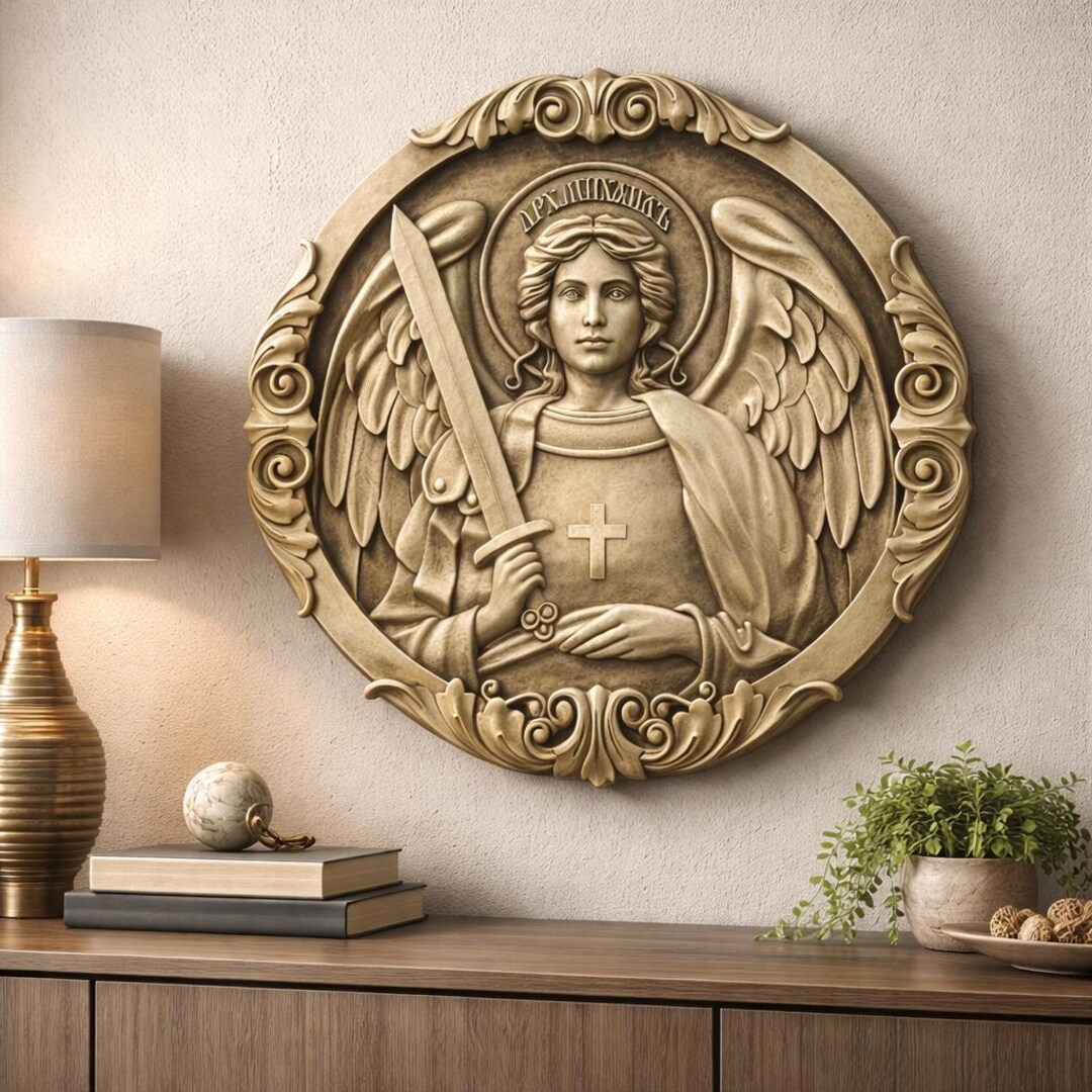 Archangel Michael 3D Model STL File | Printable Sculpture | Digital ...