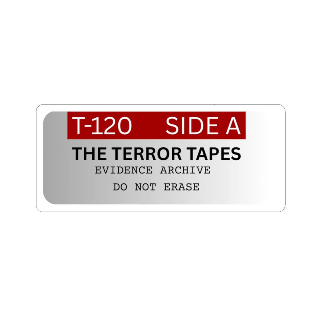 Analog Horror VHS Label Sticker | Retro 80s Found Footage Prop ...