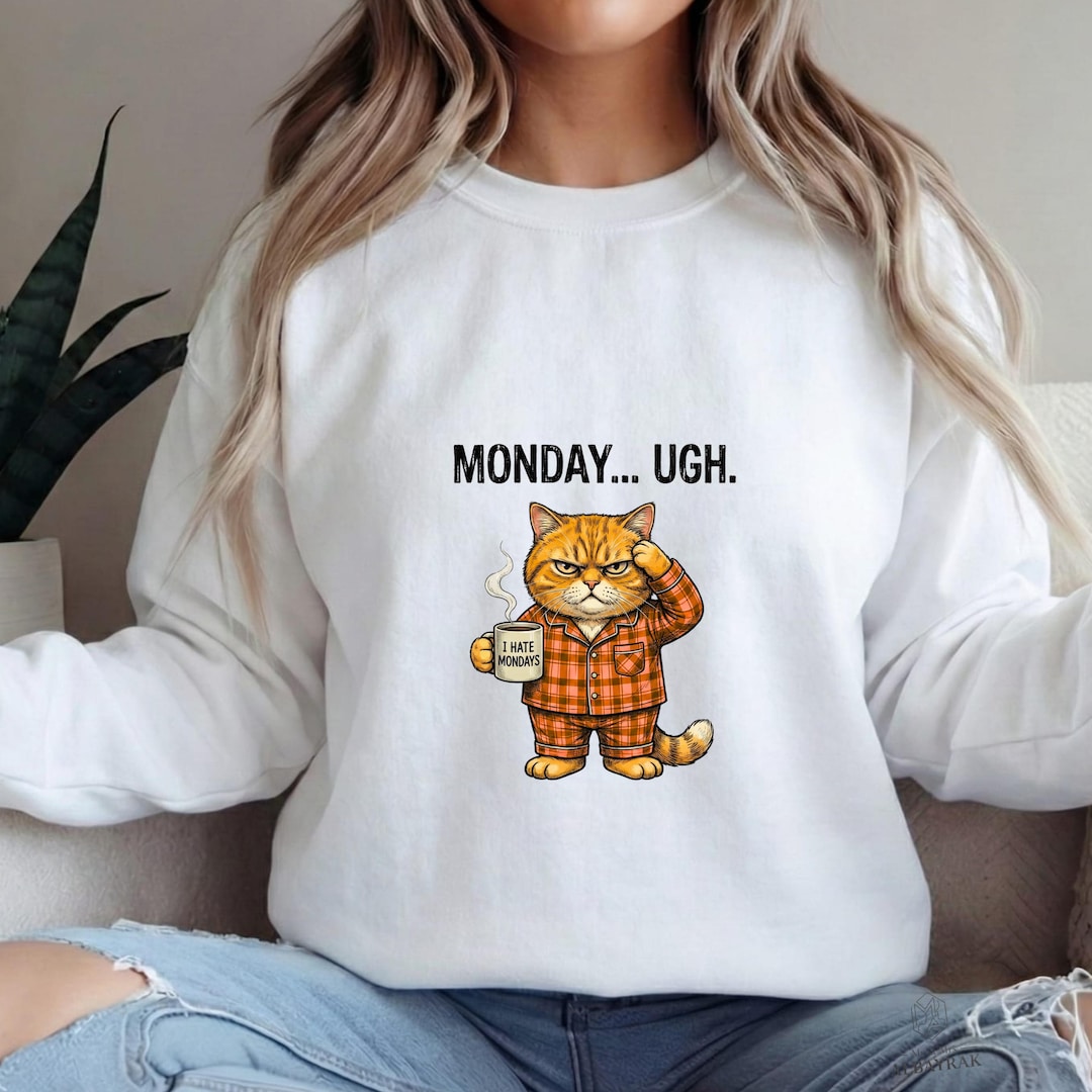 Monday Ugh Cat PNG, I Hate Mondays Coffee Mug, Monday Humor - Etsy
