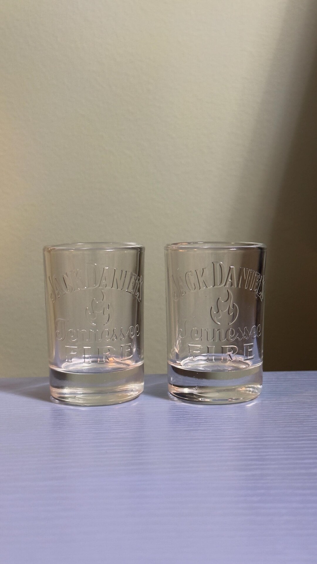 Jack Daniels Tennessee Fire Shot Glass - Set of 2 - Etsy