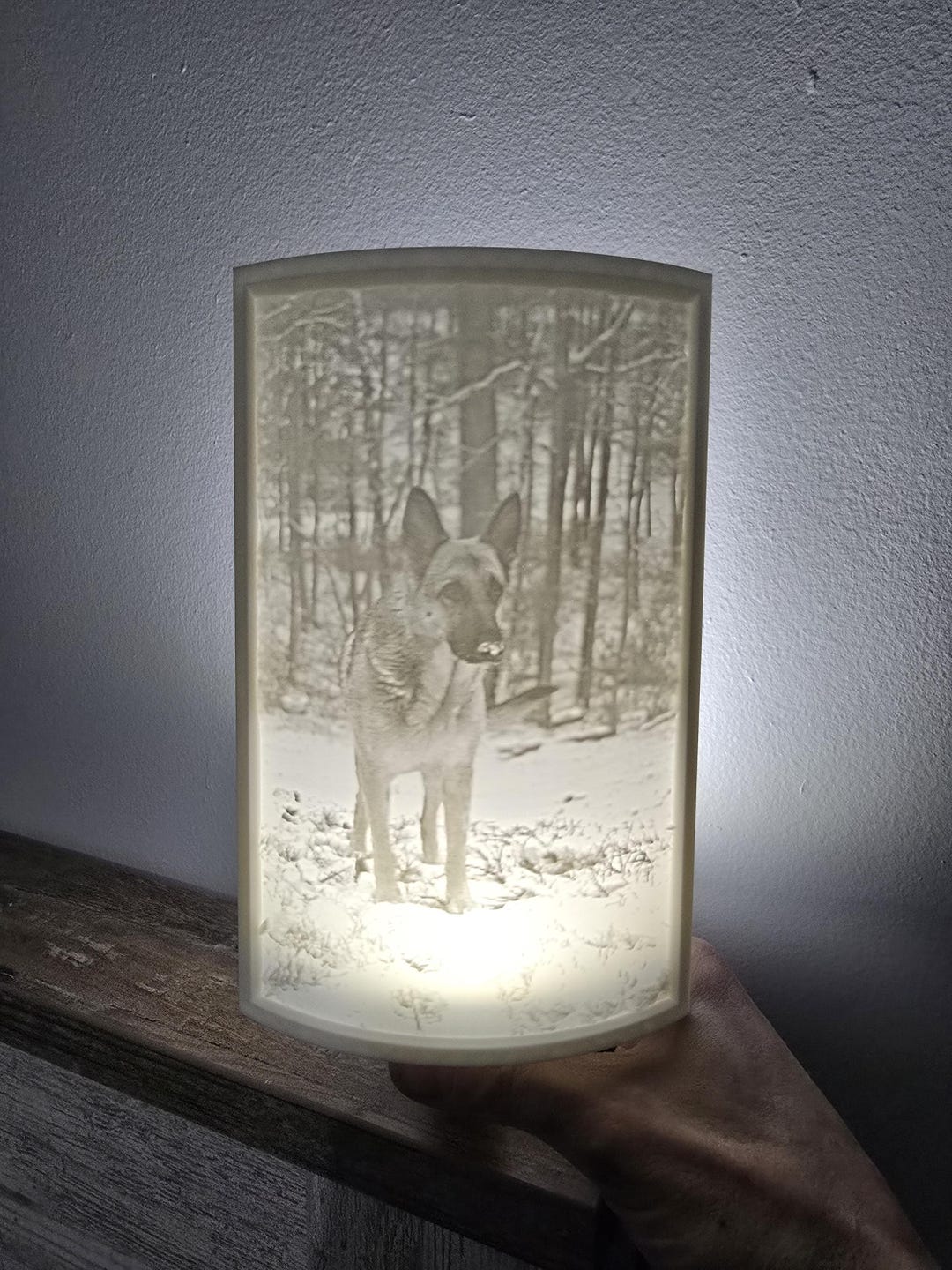 Personalized Photo Lithophane Night Light – Custom Memory Lamp ...