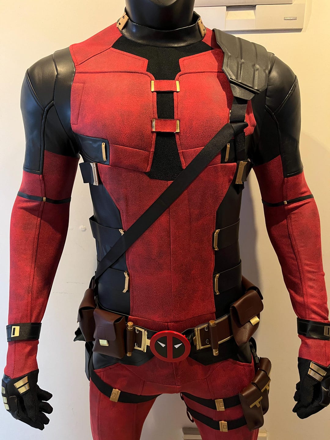Superhero Wade Winston Wilson D.pool 3 Costume Red Superhero Cosplay ...