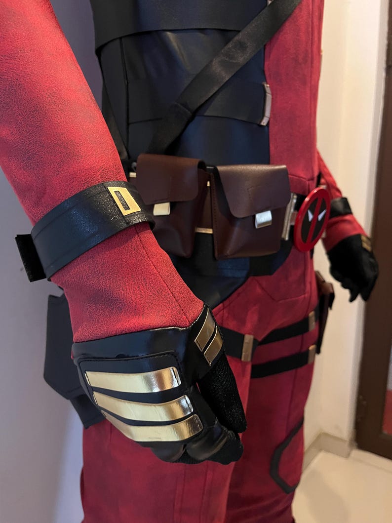 Superhero Wade Winston Wilson D.pool 3 Costume Red Superhero Cosplay ...