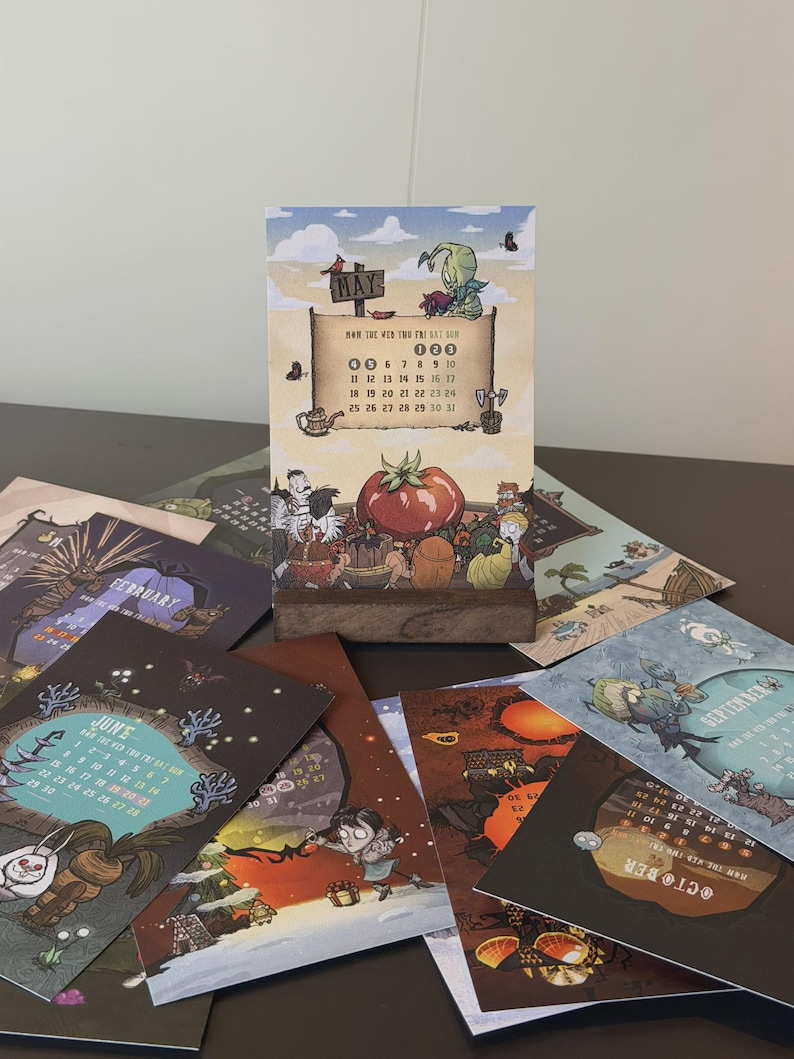Fan-made Don't Starve 2026 Calendar Desktop Stand & Creative Wall Art ...