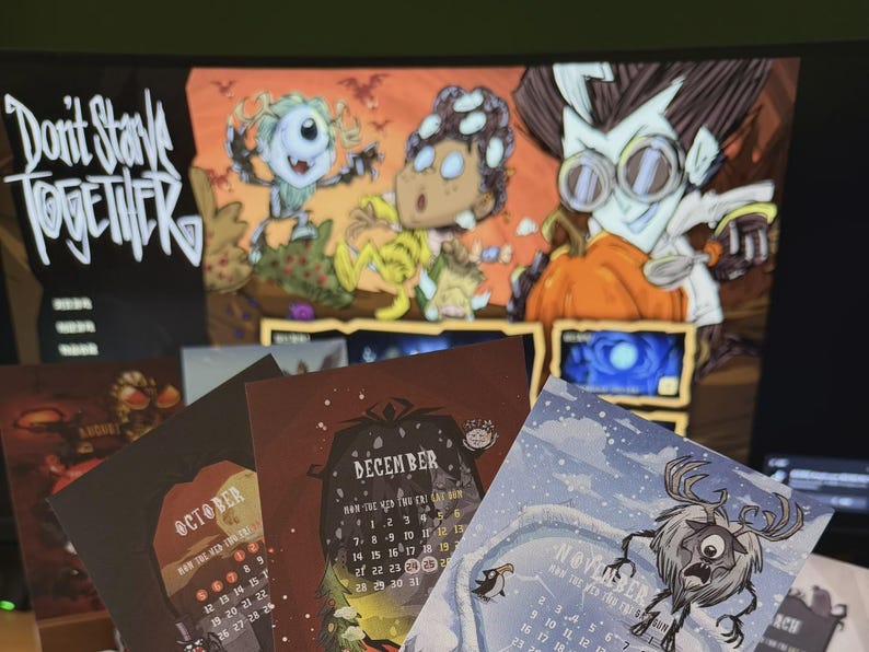Fan-made Don't Starve 2026 Calendar Desktop Stand & Creative Wall Art ...