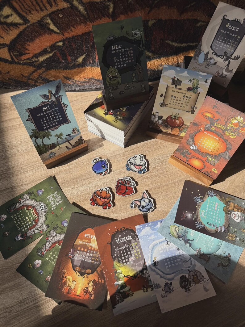 Fan-made Don't Starve 2026 Calendar Desktop Stand & Creative Wall Art ...