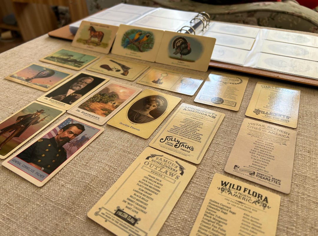 Vintage 1899 Wild West Cigarette Cards - Full Set Cowboy Trading Card ...