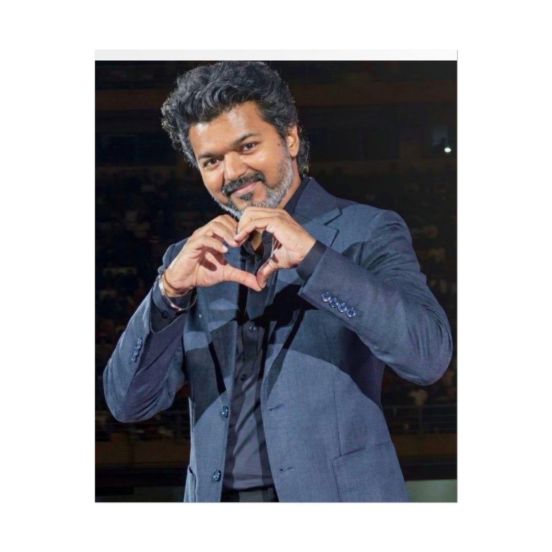Thalapathy Heart Hand Pose Poster | Rolled Poster - Etsy