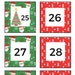 December Calendar Numbers Christmas Classroom - Etsy Canada