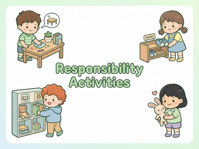 40 Responsibility Skills Coloring Pages for Kids | Early Learning ...