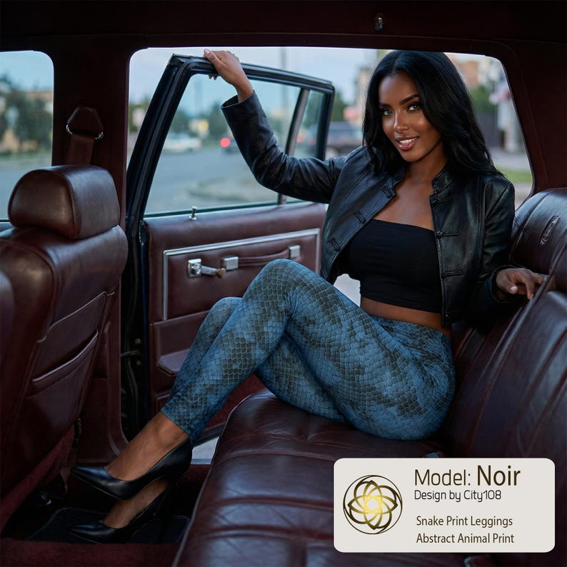 Snake Print Leggings, High Stretch Yoga Wear, Sculpting Fit - Etsy