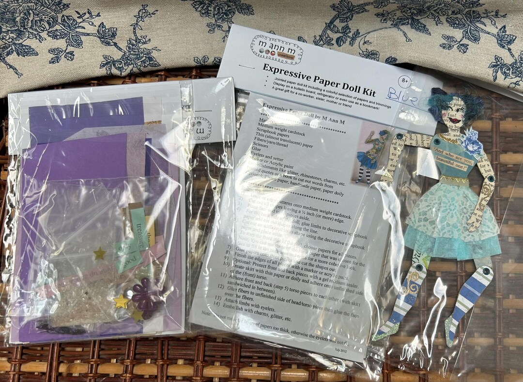 DIY - Expressive Paper Doll Kit - Etsy