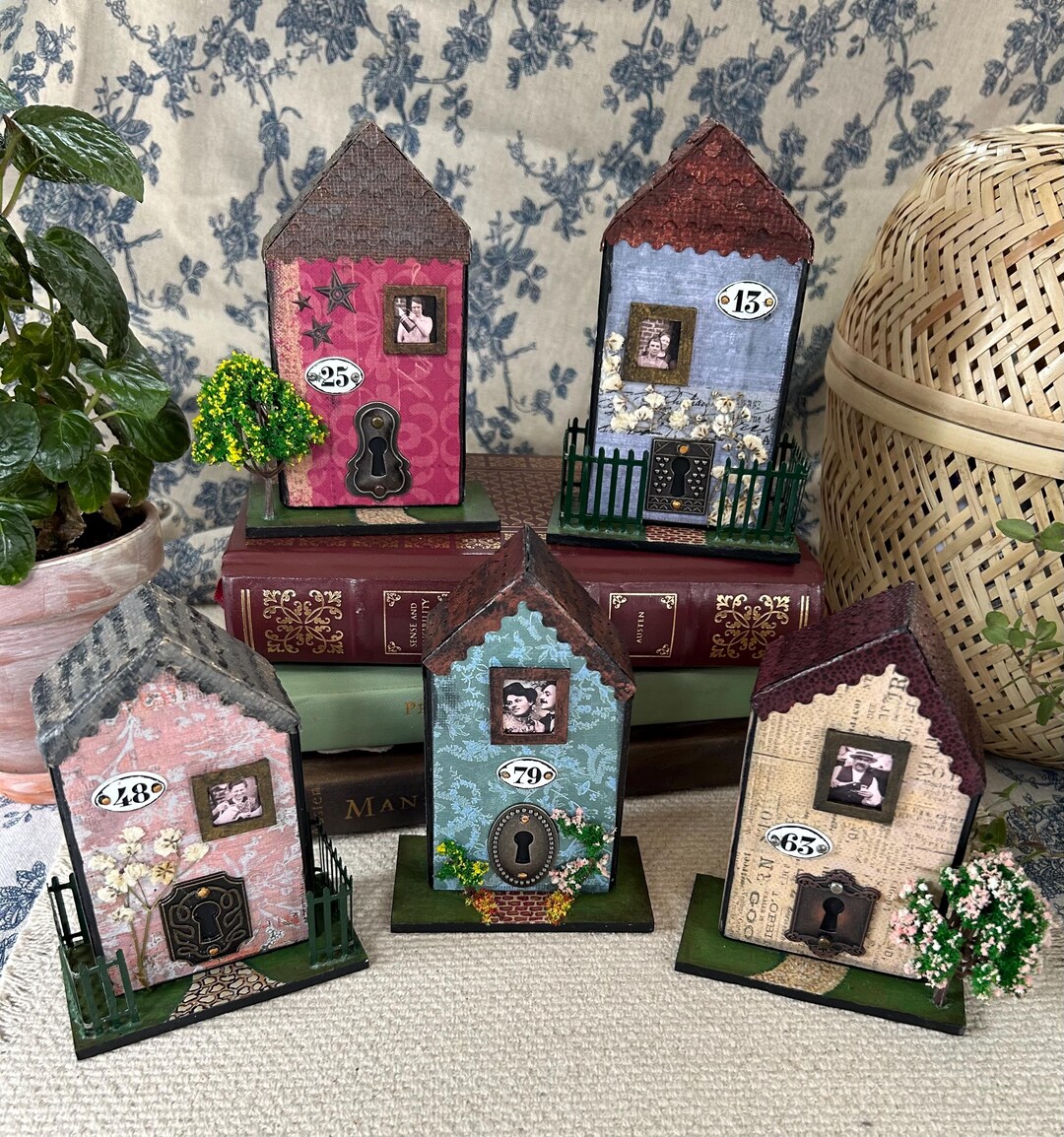 Wooden Scrapbook Houses - Etsy