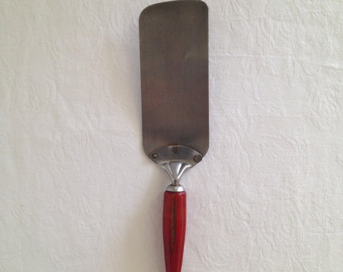 Vintage 1950s Androck Spatula Red Handle Bullet Bakelite - Etsy