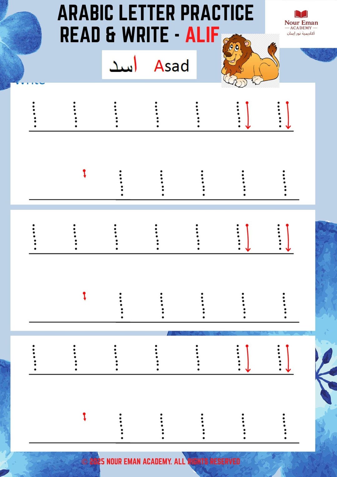 Arabic Alphabet Worksheets | Read & Write Practice |28 Pages - Etsy