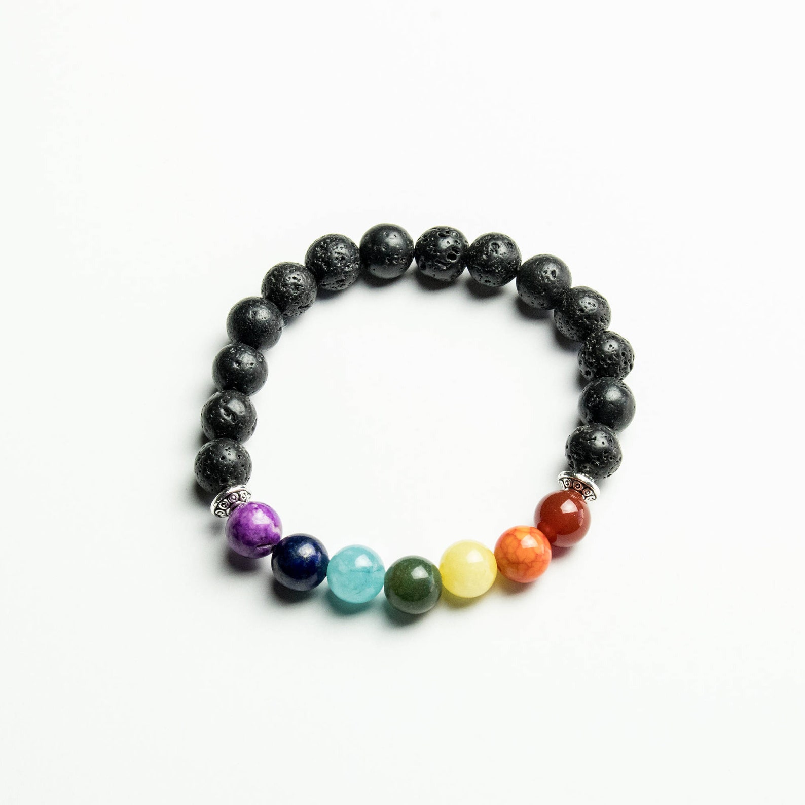 Chakra Essential Oil Diffuser Bracelet/aromatherapy Bracelet/lava Rock ...