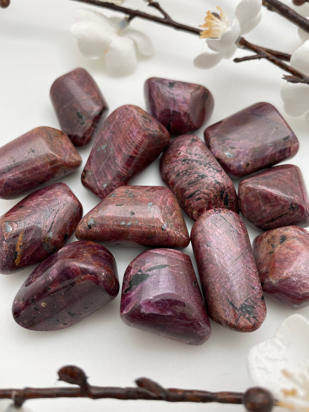 Ruby Tumbled Stone From India - Etsy