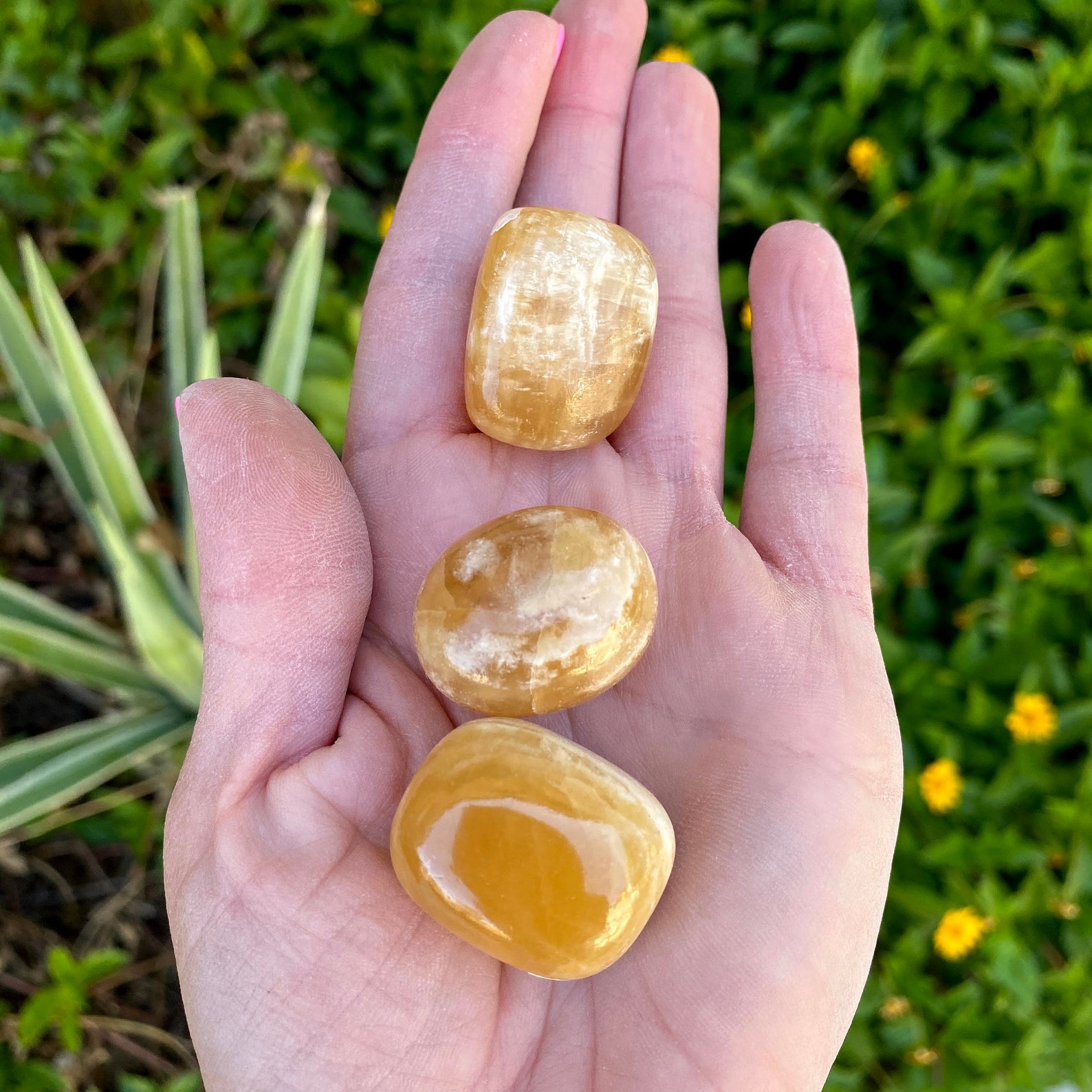Caramel Calcite Polished Crystal Tumbled Calcite Small - Etsy