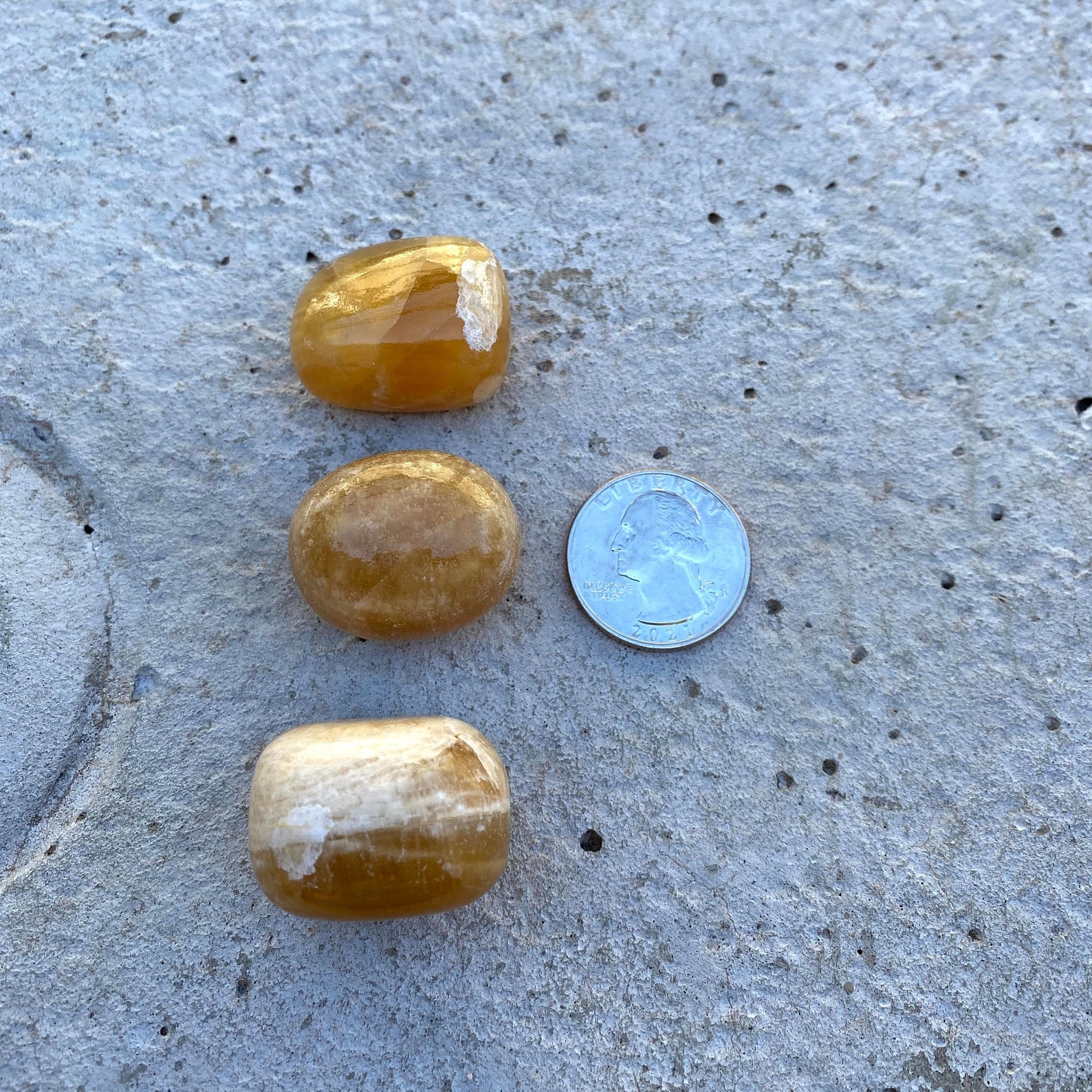 Caramel Calcite Polished Crystal Tumbled Calcite Small - Etsy