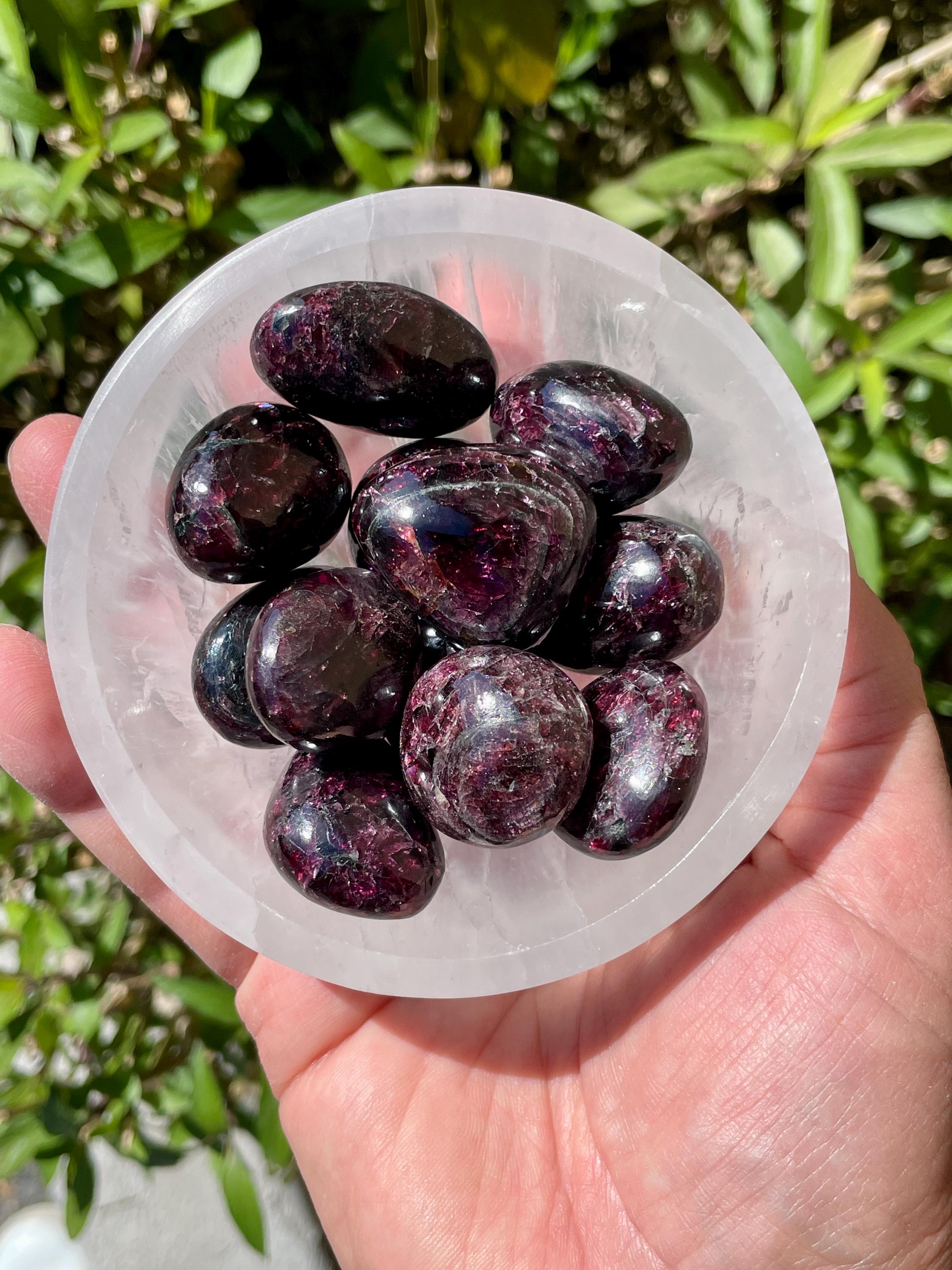 Polished Almandine Garnet Tumbled Stone, Great Quality and Beautiful ...