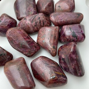 Ruby Tumbled Stone From India - Etsy