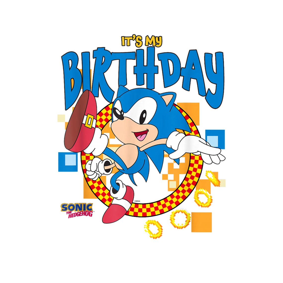 Sonic Birthday PNG – Cheering Sonic Party Design (instant Download) - Etsy
