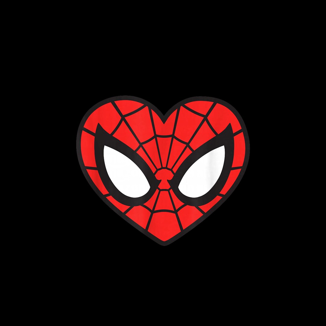 Spider-man Modern Heart Mask Logo – Stylish Spidey PNG (instant ...