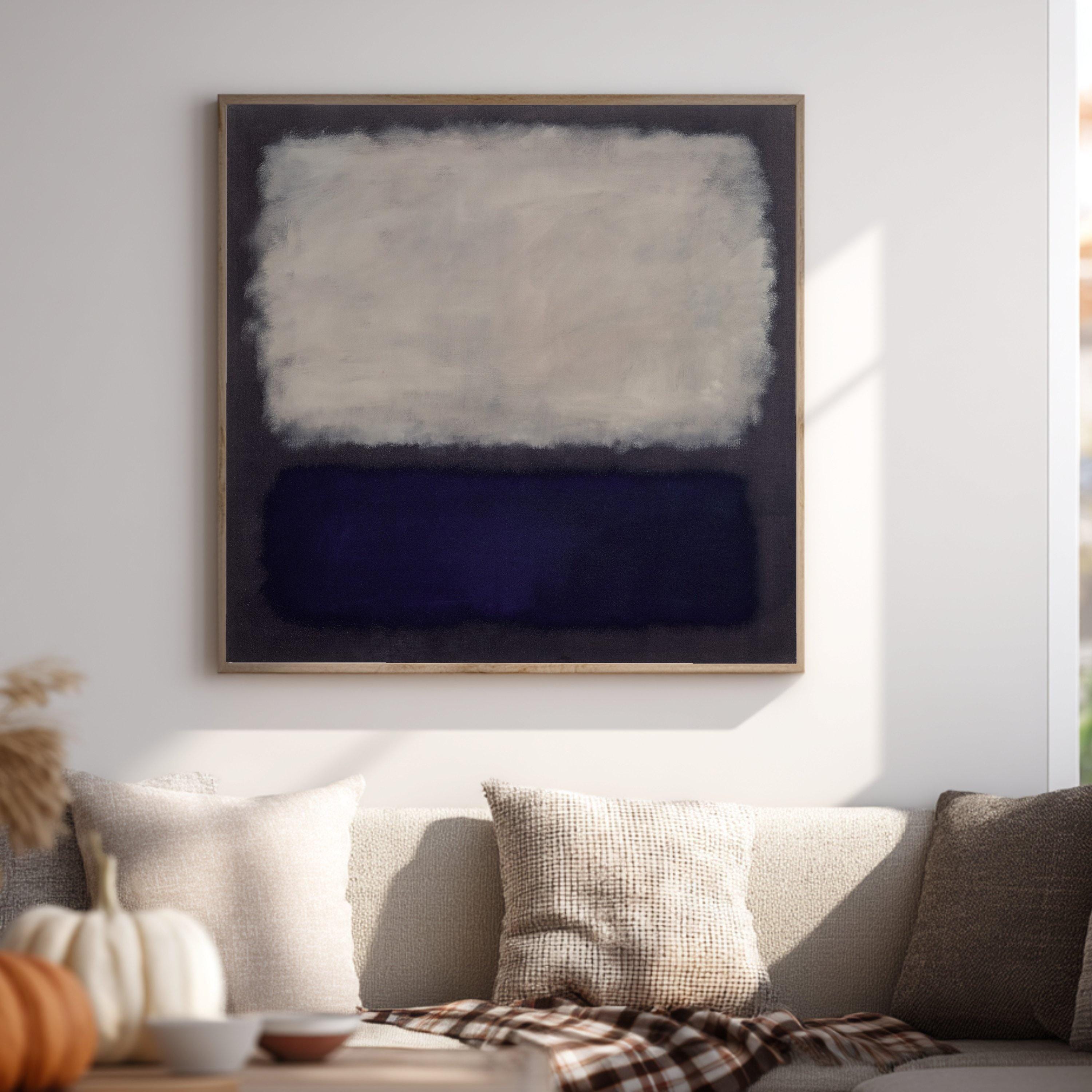Mark Rothko Style Canvas Art, Two-tone Abstract Painting - Etsy