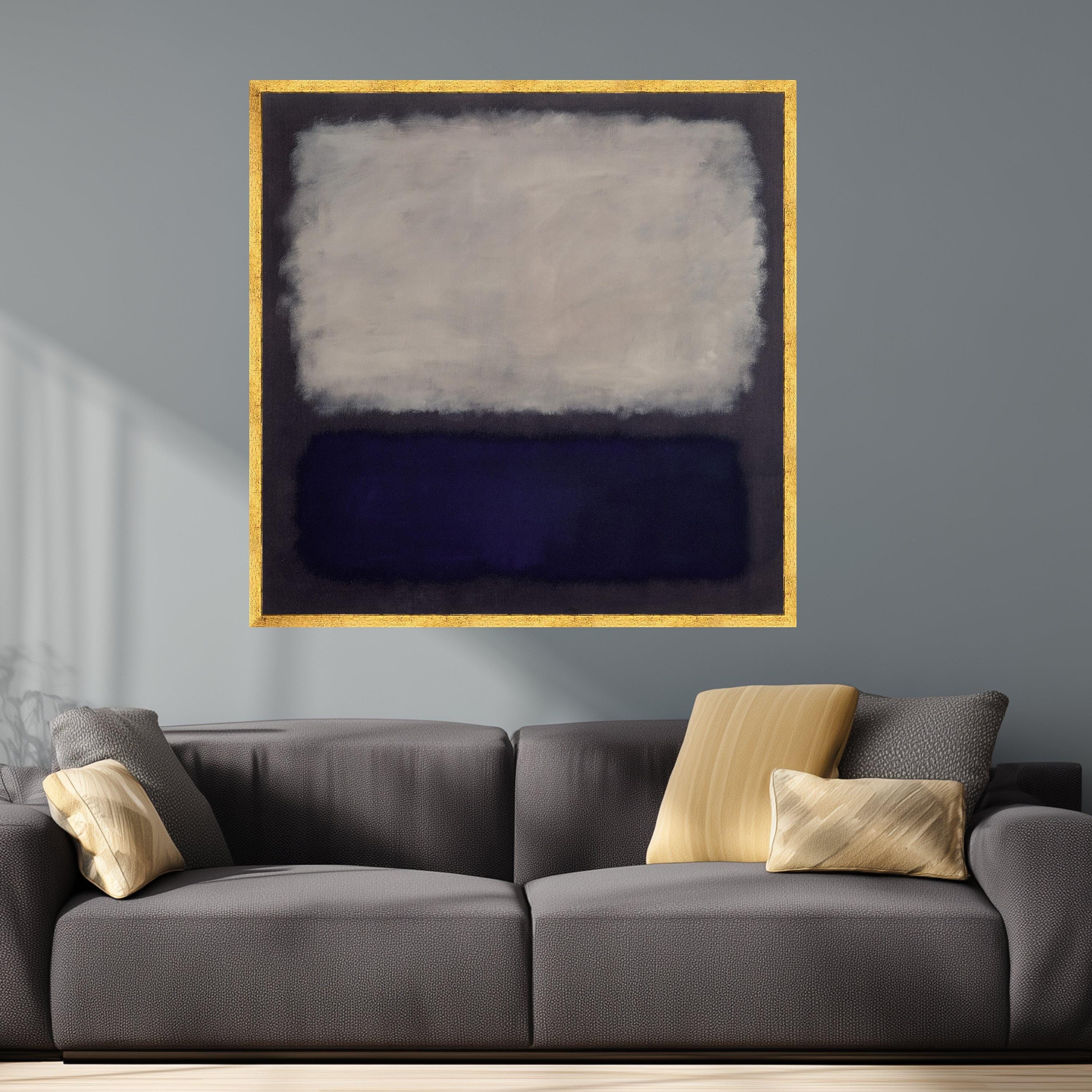Mark Rothko Style Canvas Art, Two-tone Abstract Painting - Etsy