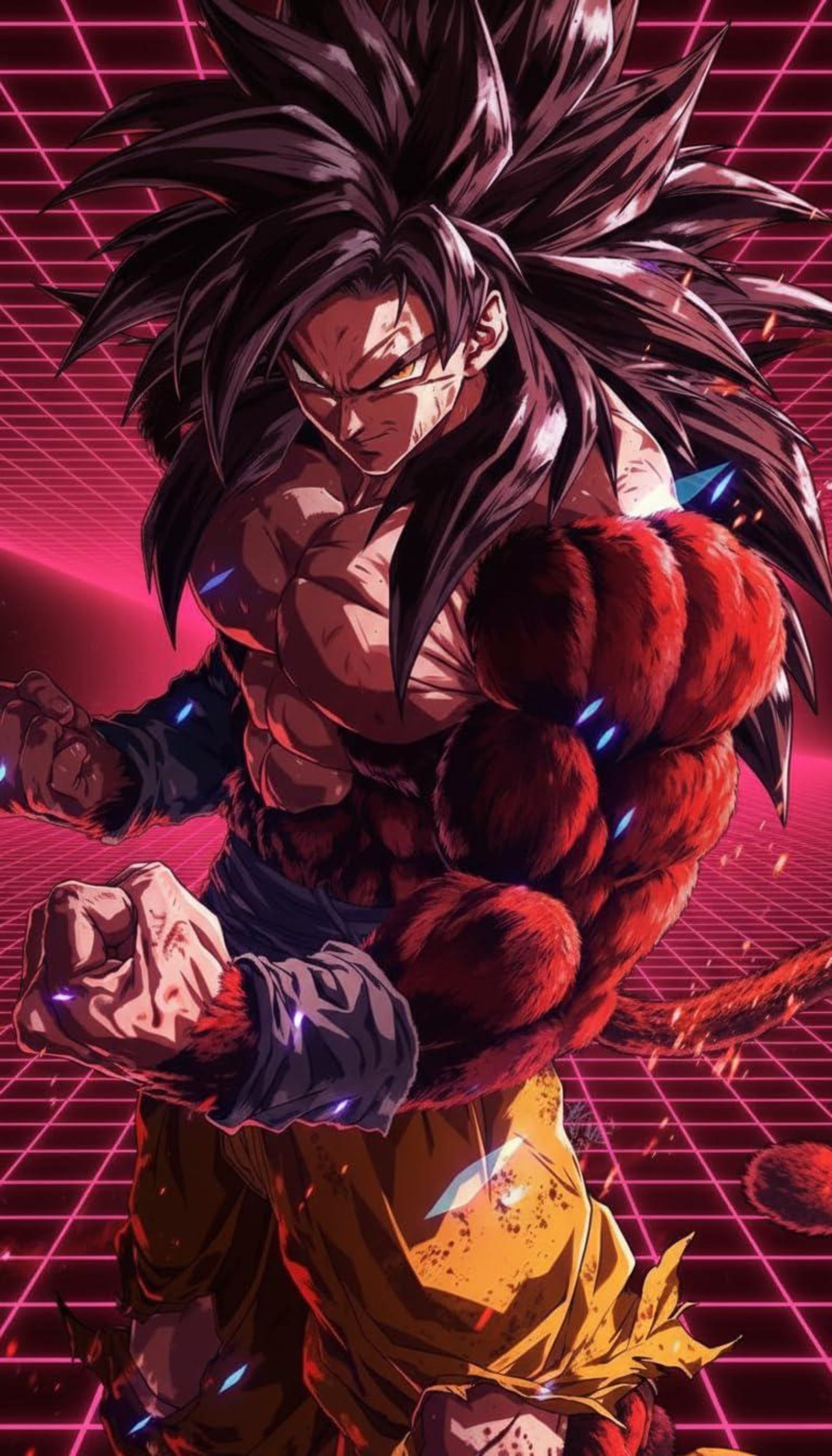 SSJ4 Goku Poster –DBZ Wall Art 18x32 | Anime Warrior Power Print | Epic ...
