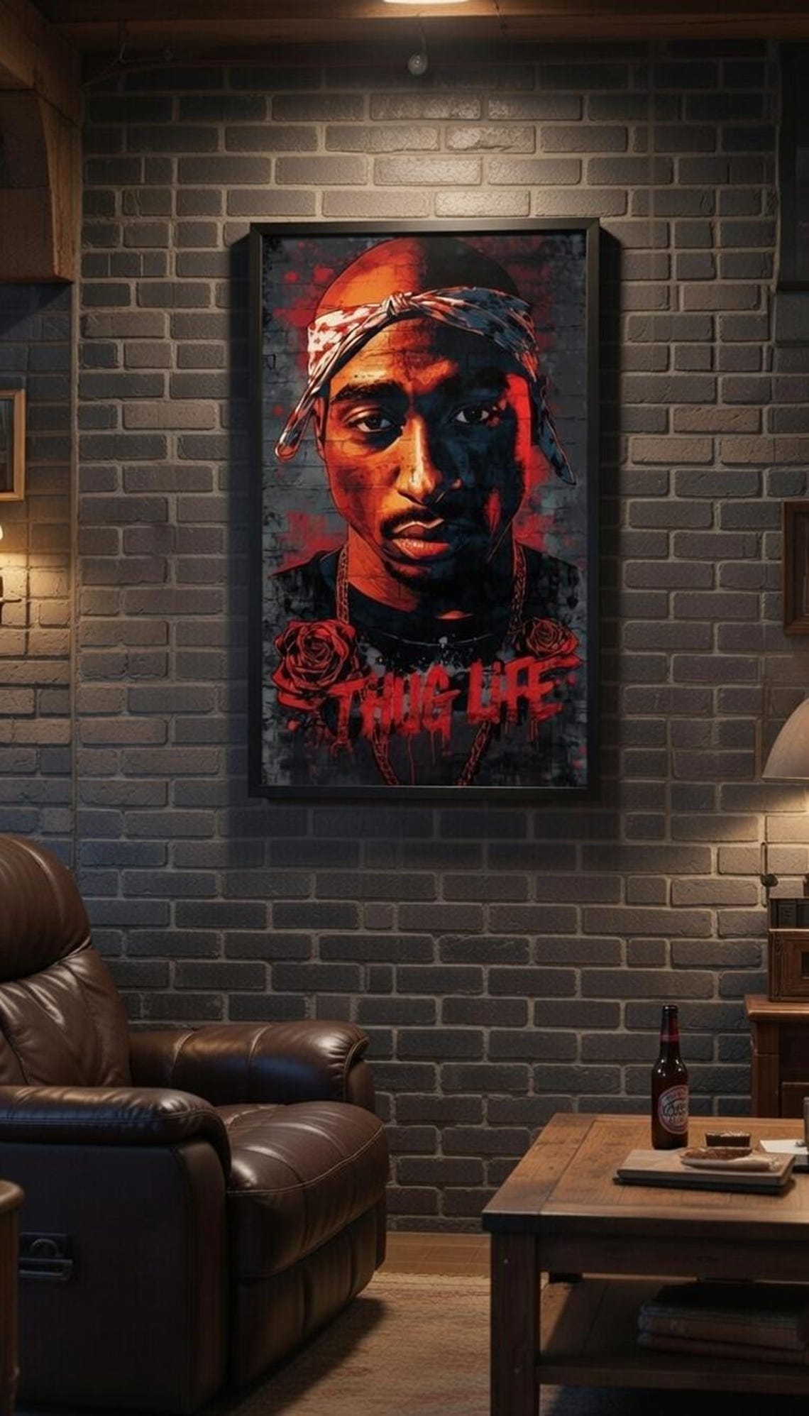 2pac Tupac Shakur 'thug Life' Art Poster, Hip Hop Decor (18x24") - Etsy