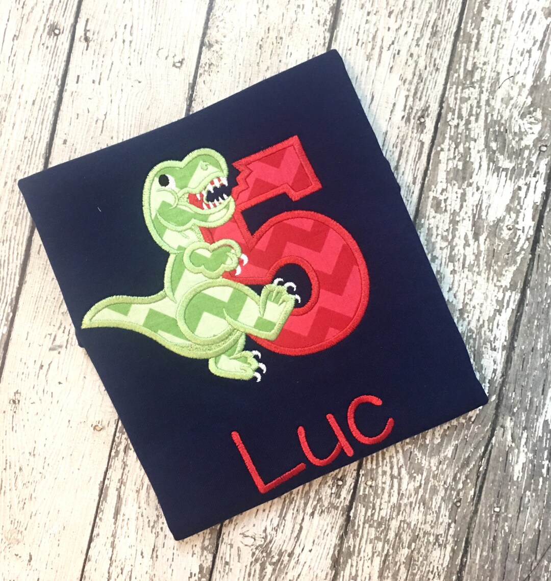 Dinosaur Trex Number Birthday Shirt Perfect for Birthday - Etsy