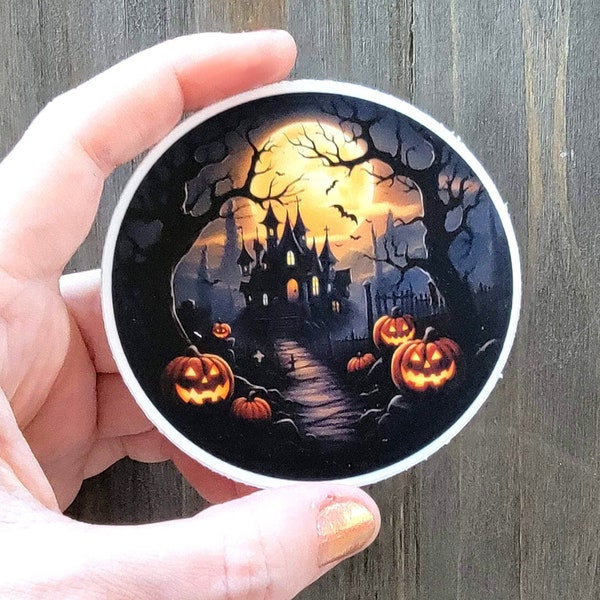 Haunted House Decal - Etsy
