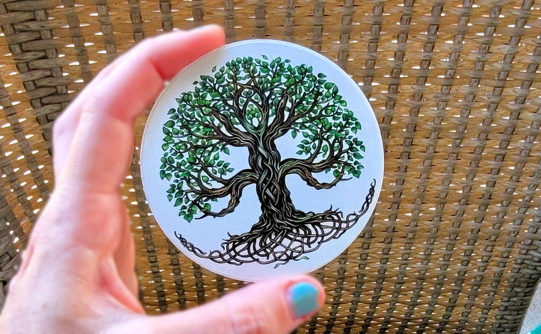 Celtic Knot Tree of Life Sticker, Yggdrasil Tree 3 Inch Waterproof ...