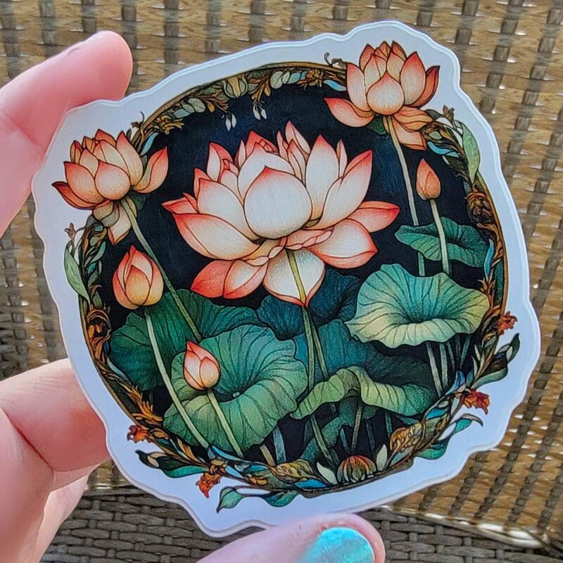 Lotus Decal - Etsy