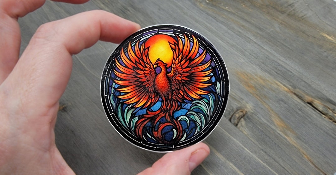 Phoenix Sticker Vinyl Decal, Phoenix Rising Decal, Firebird Sticker ...