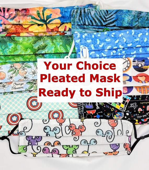 YOUR CHOICE Face Mask 2 Layers 100% Cotton Nose Wire Adult | Etsy