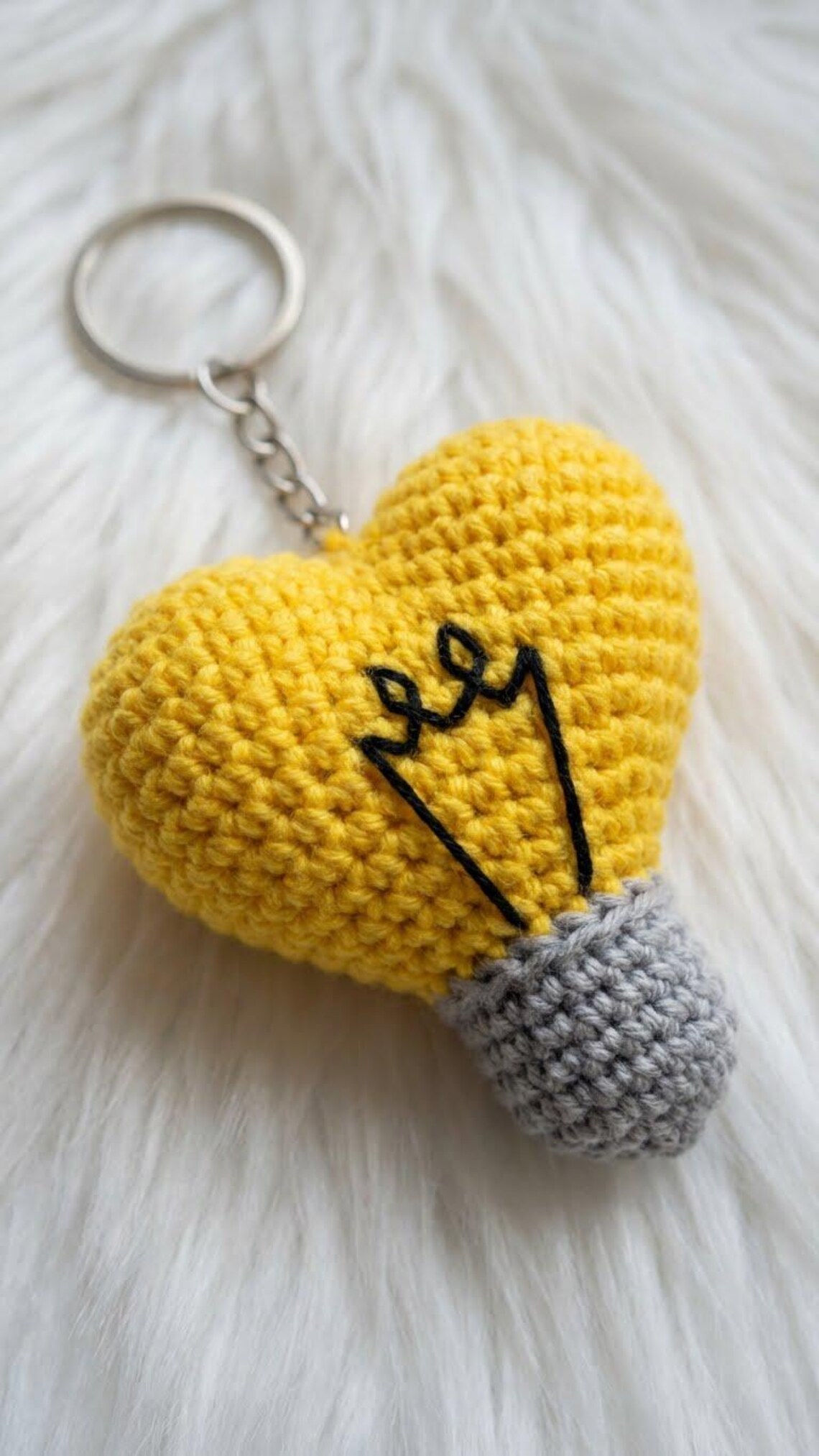 Crochet Pattern Valentine Heart Keychain Bundle, 5-in-1 Amigurumi Heart ...