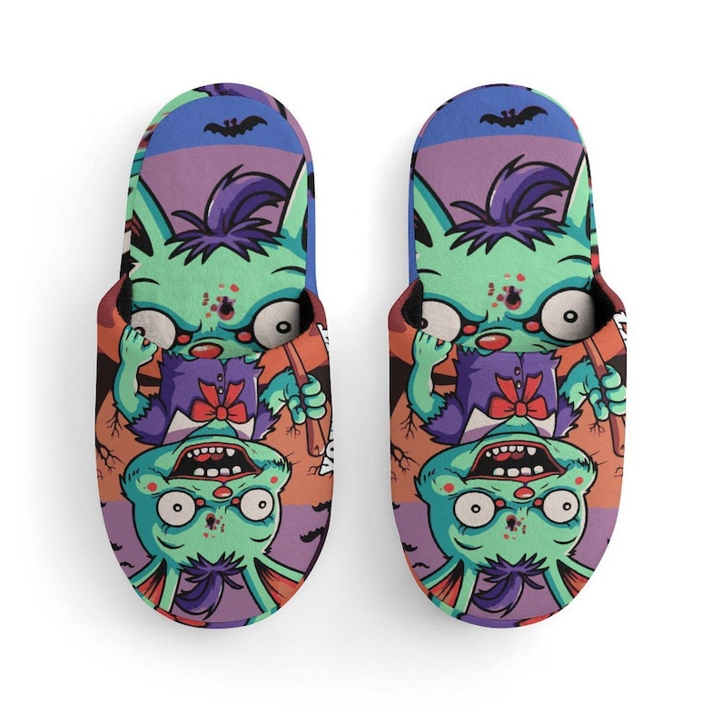 Slippers Kids Personalized Halloween Gift Text - Etsy UK