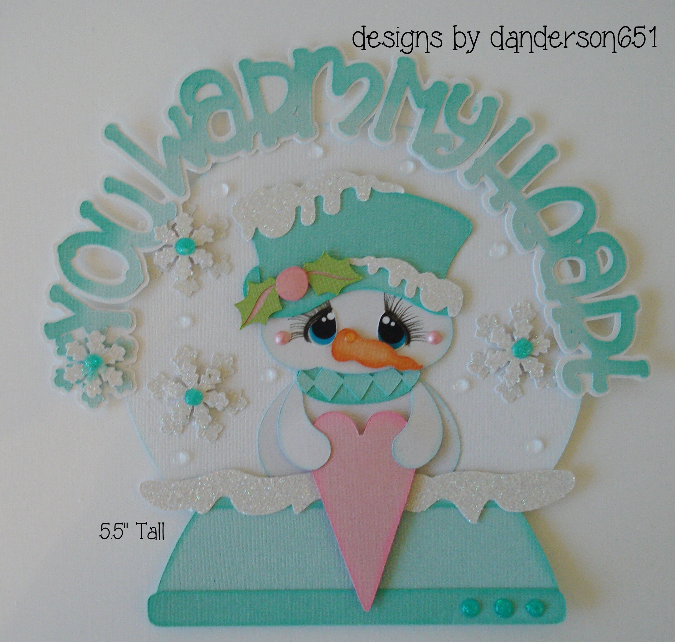 Snow Globe Snowman Winter Snowflakes Kids Boy Girl Pre-made - Etsy