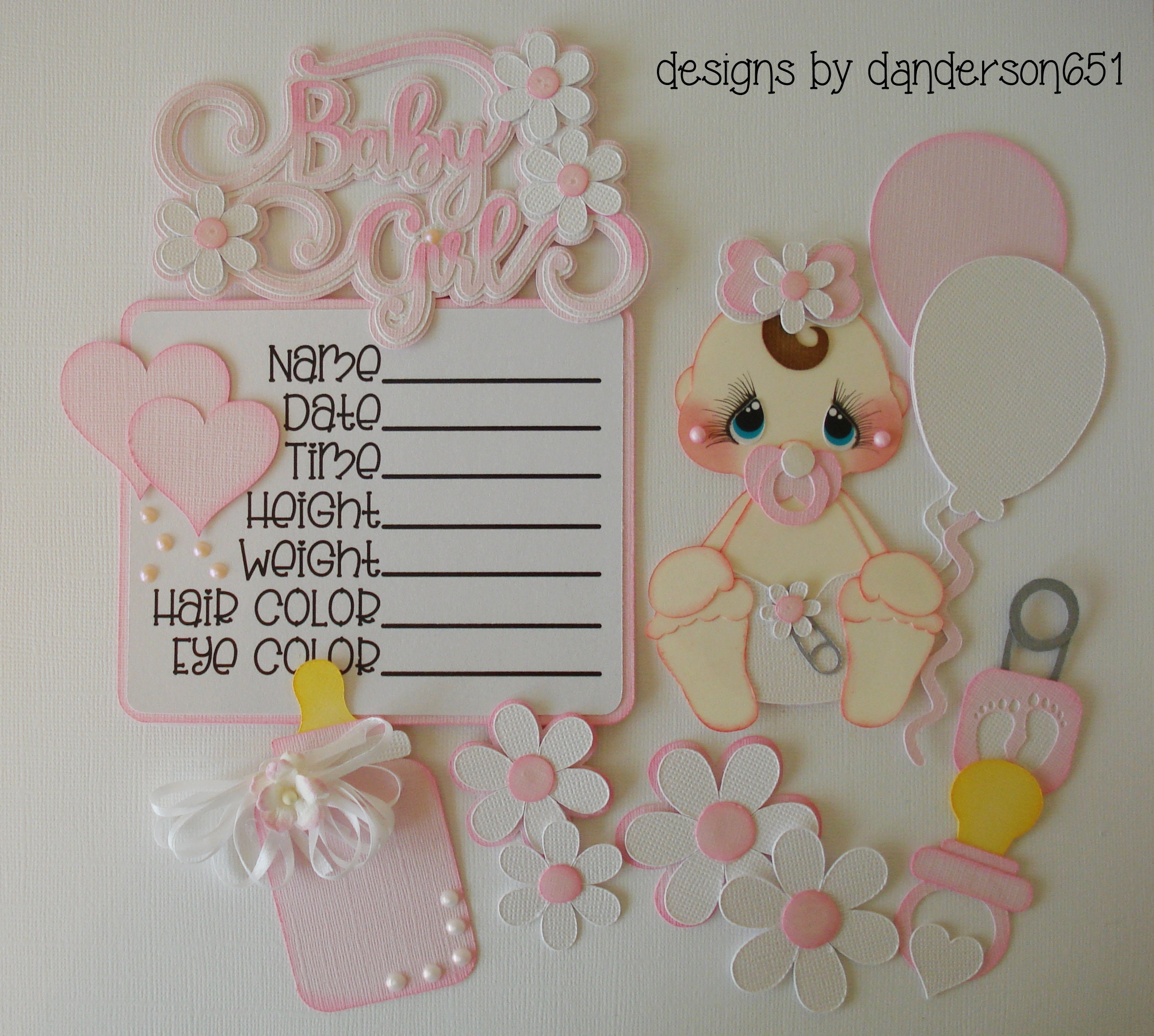 Baby Girl Borders For Paper
