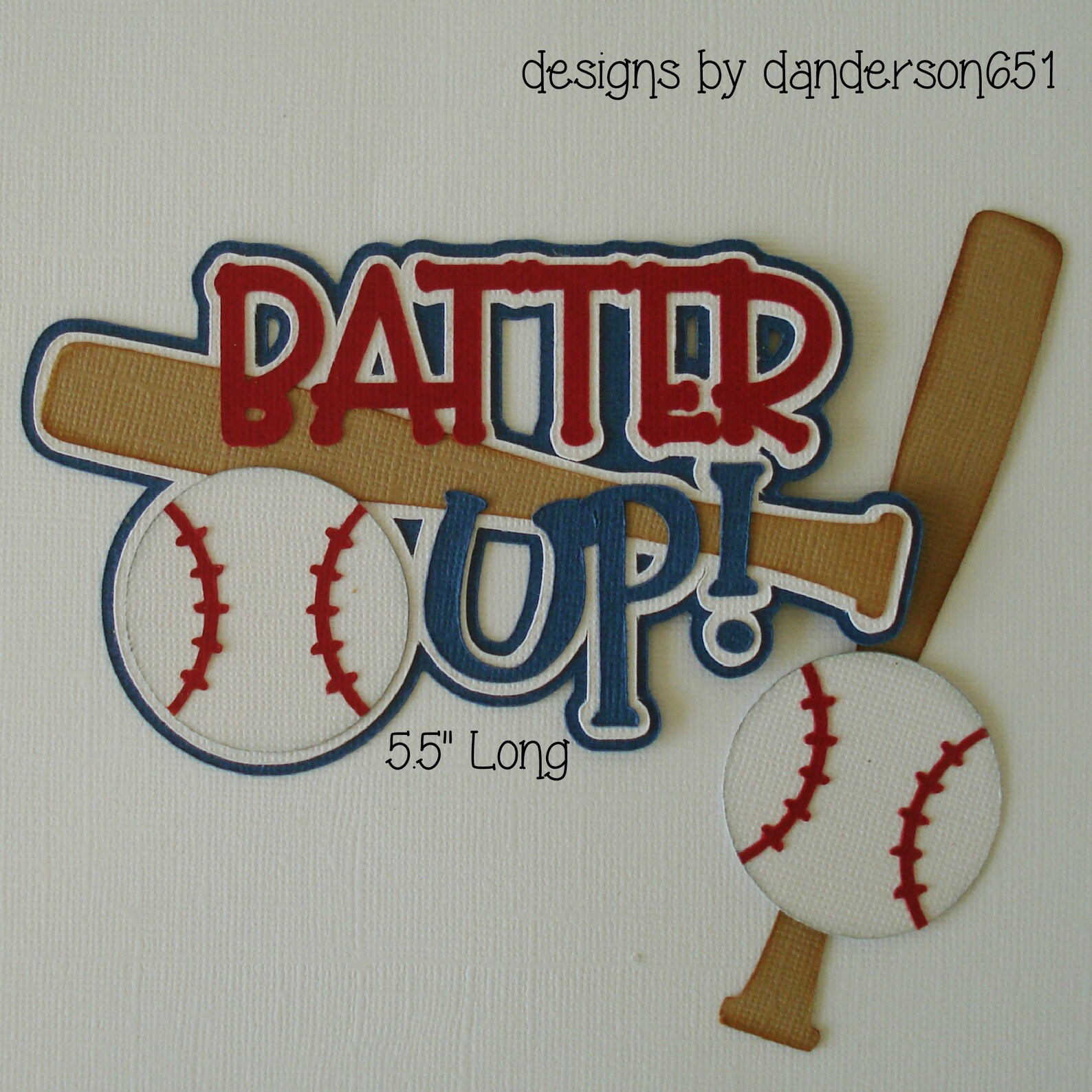 Baseball Sports Outdoors Ball Bat Girl Boy Kids Pre-made Paper - Etsy