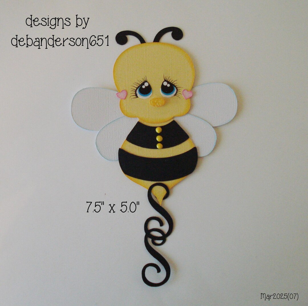 Scrapbook Bugaboo Bee Bugs Bees Kids Title Die Cut A Premade Paper ...