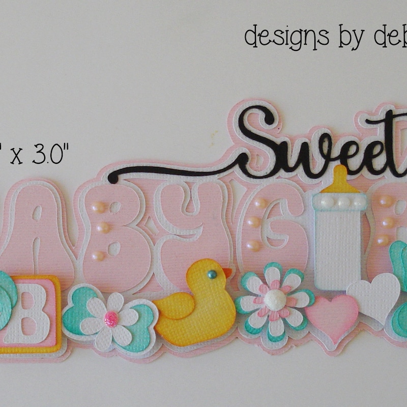Baby Girl Scrapbook Page Titles - Etsy