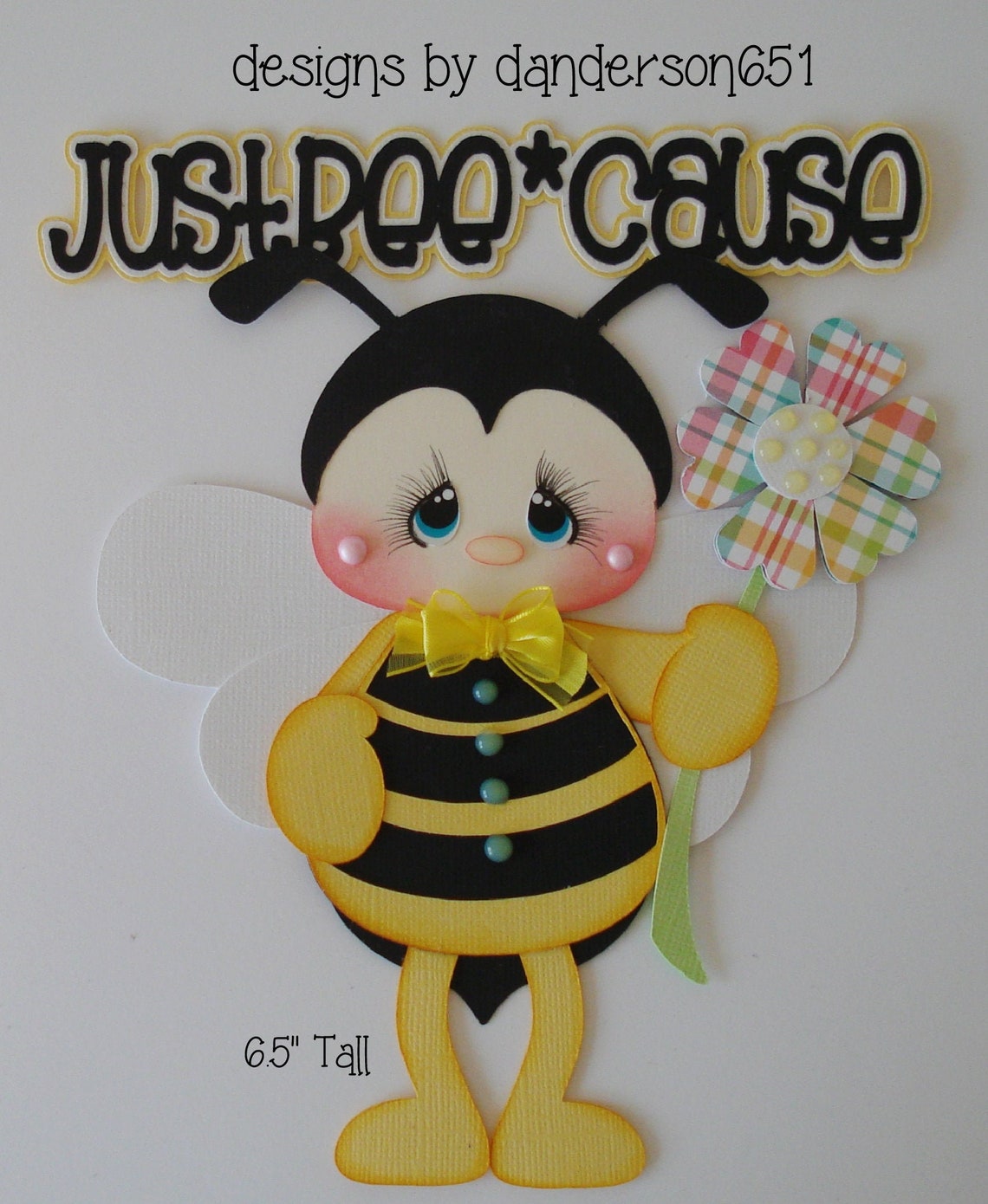 Bee Bugs Spring Summer Flowers Pre-made Paper Piecing Die Cuts for ...