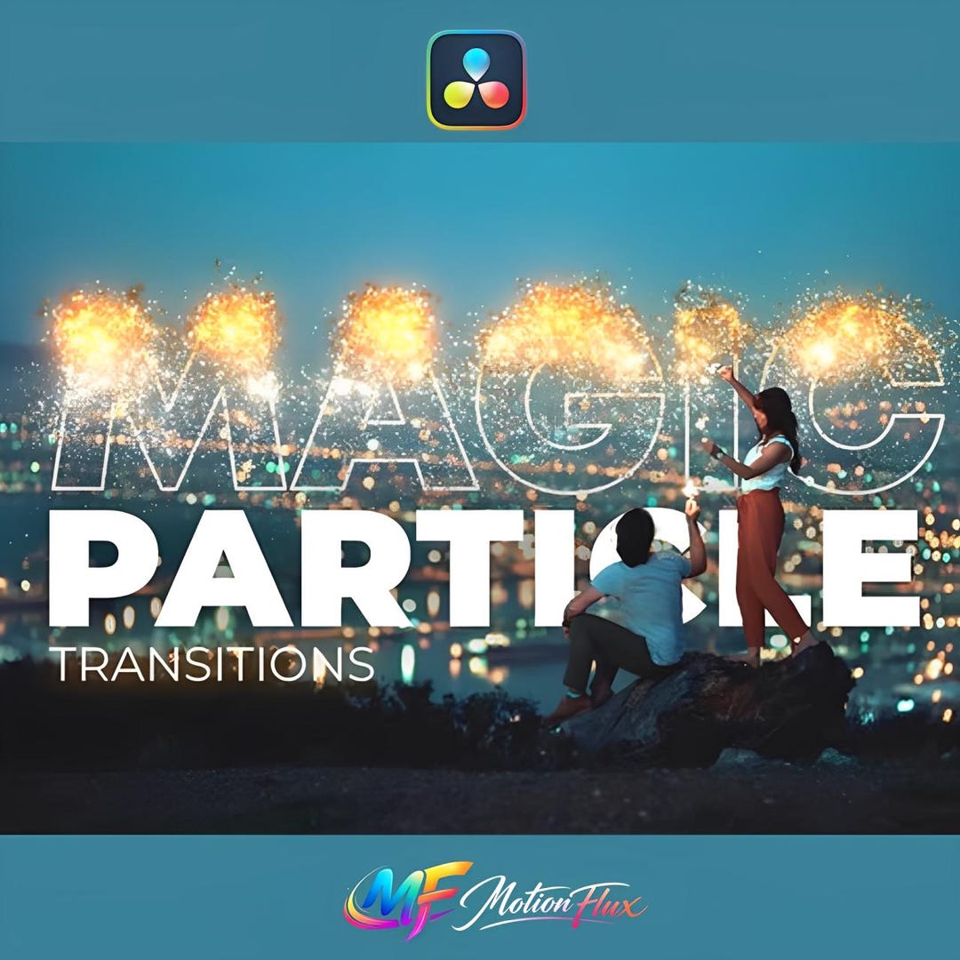 Magic Particle Video Transitions: Sparkle Light Effects for Davinci ...