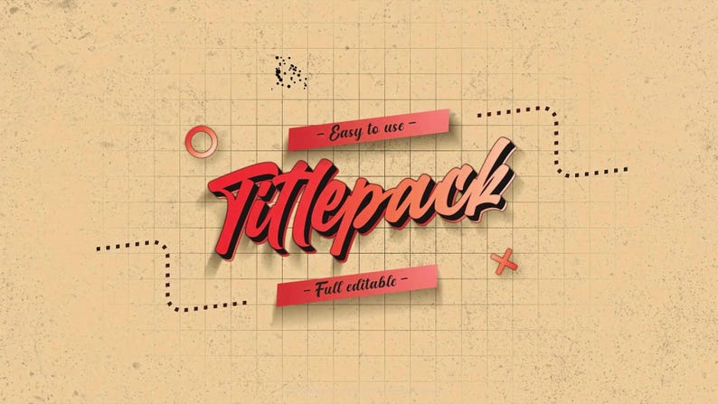 Premiere Pro Retro Titles MOGRT | Animated Video Title Templates ...