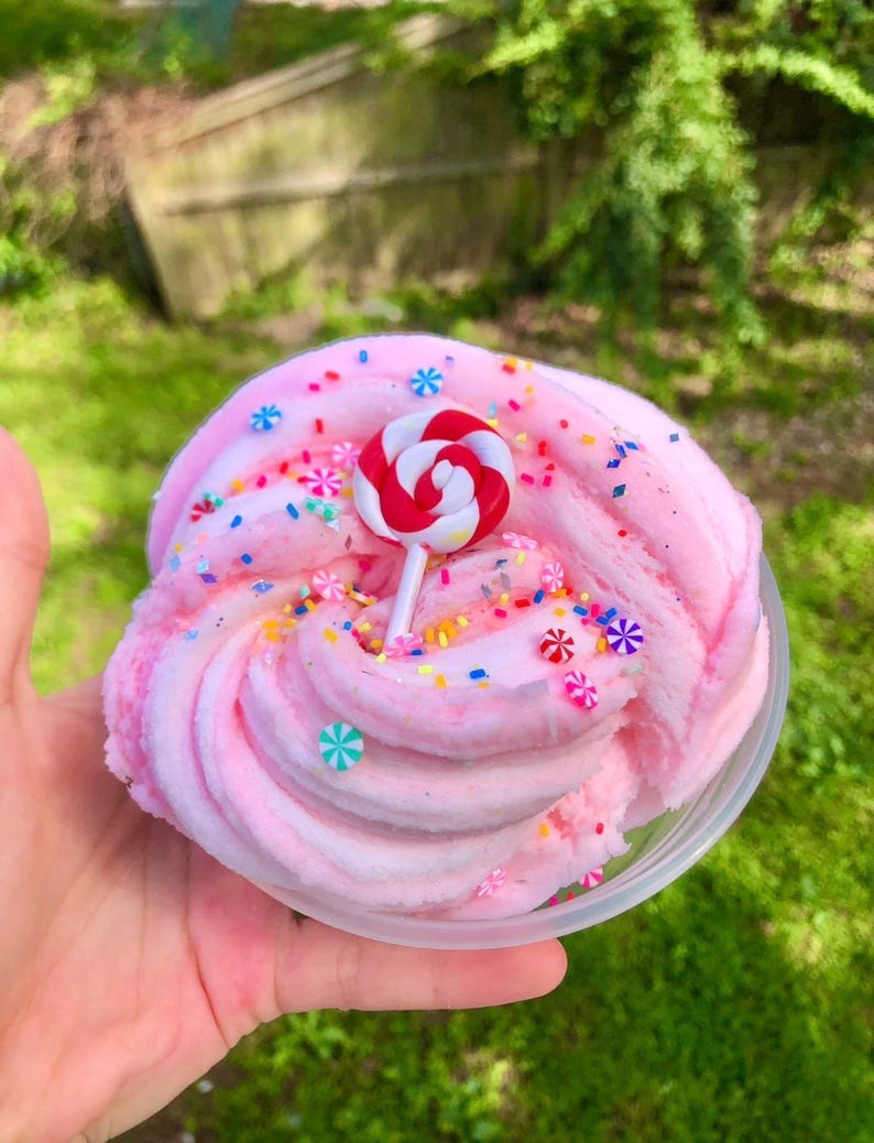 NEW Peppermint Cloud Slime, Long & Soft Drizzles, Super Fluffy Slime ...