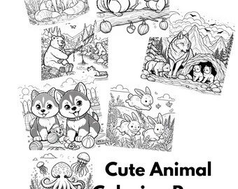 Wild Wonders: an Animal Coloring Adventure - Etsy