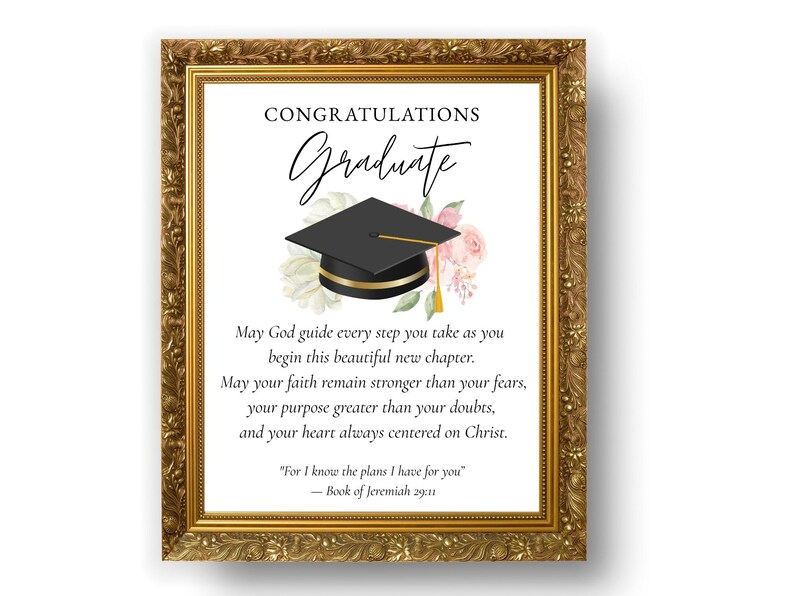 Christian Graduation Card Printable, Congratulations Graduate Card ...
